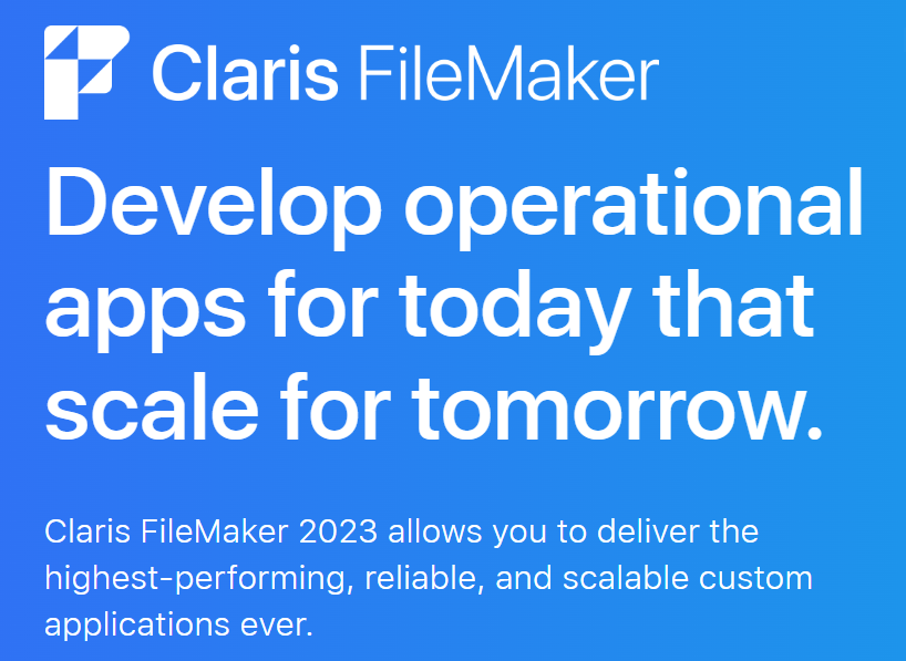 الإعلان عن Claris FileMaker 2023 | FileMaker ME